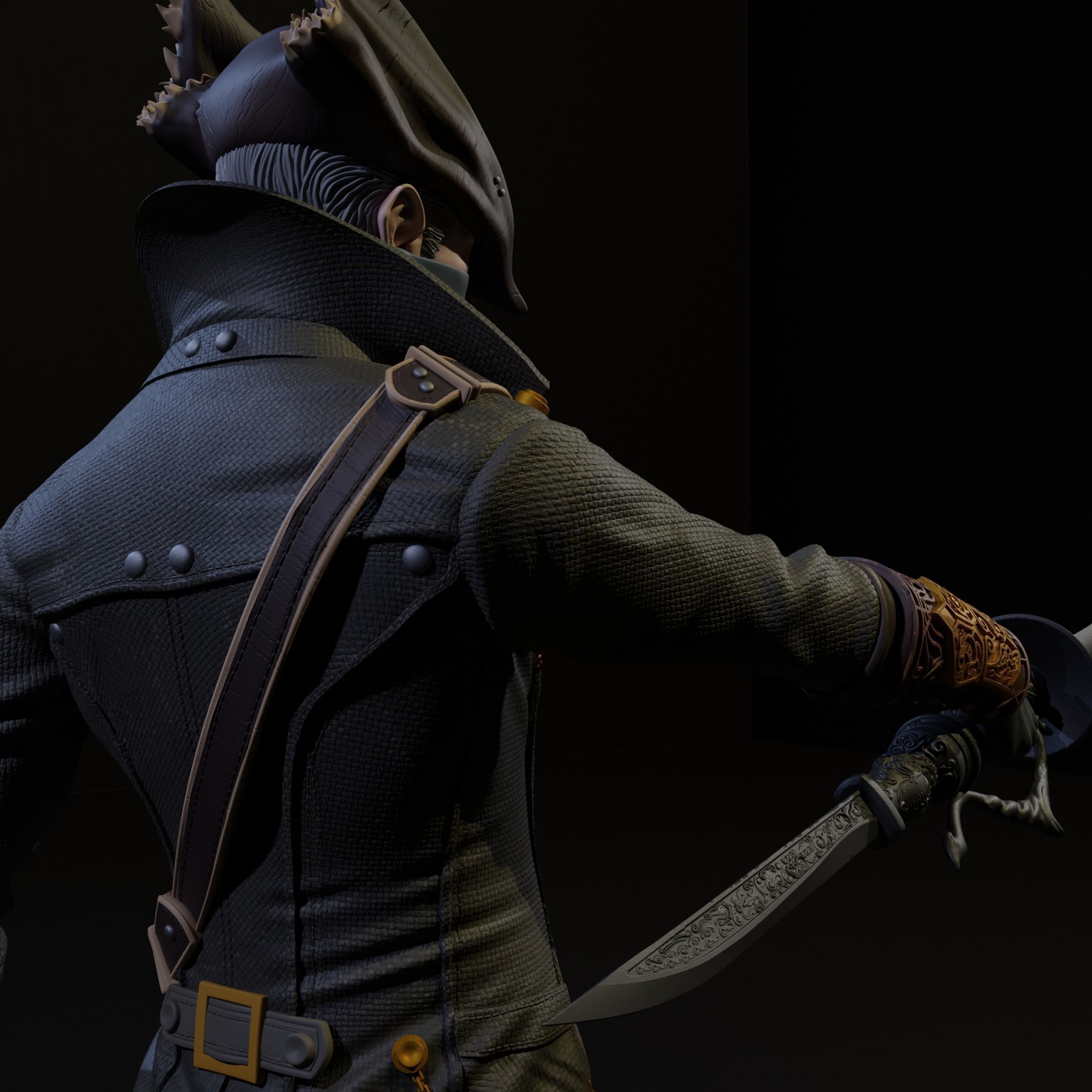 Hunter - BloodBorne 3D model 3D printable | CGTrader