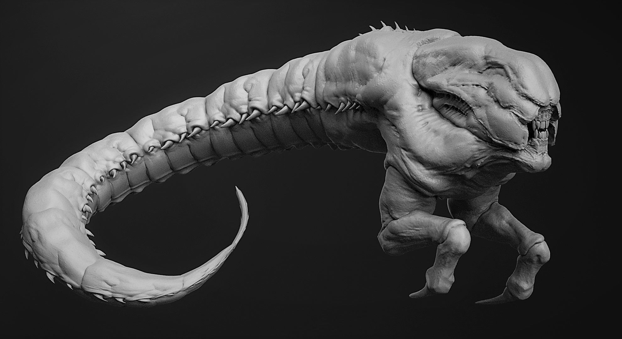 CRAWLERS - 33 Creeping Beasts Curve Brush and OBJs 3D model | CGTrader