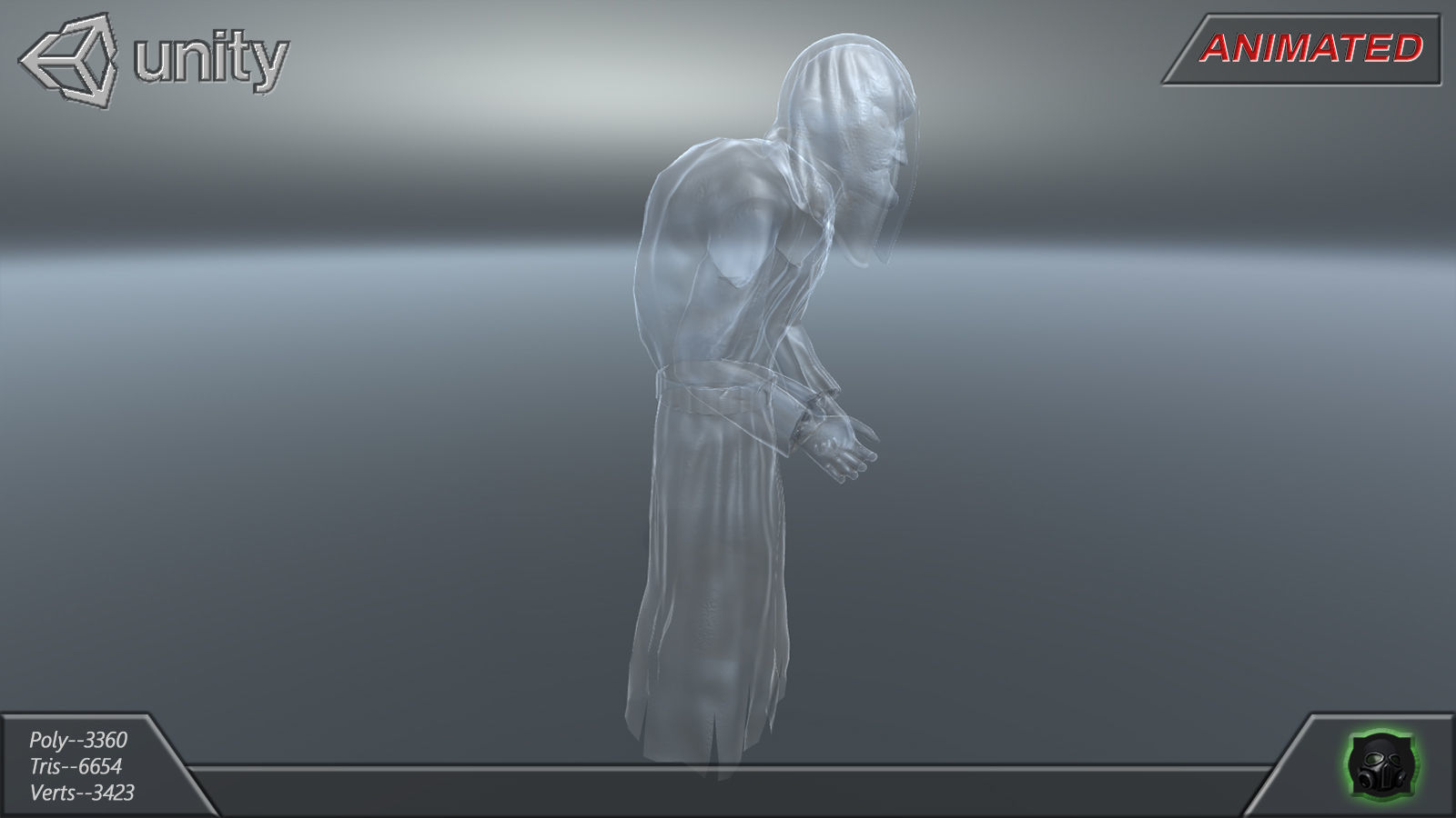 3D model Fantasy character 09--Ghost VR / AR / low-poly | CGTrader
