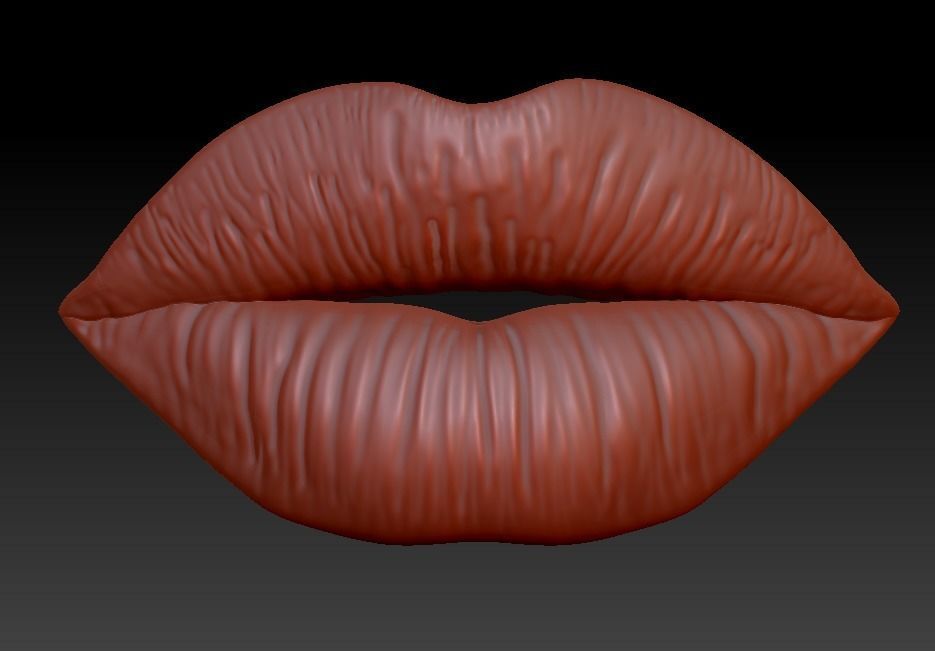 LIPS PUCKER DETAILED 3D model 3D printable | CGTrader
