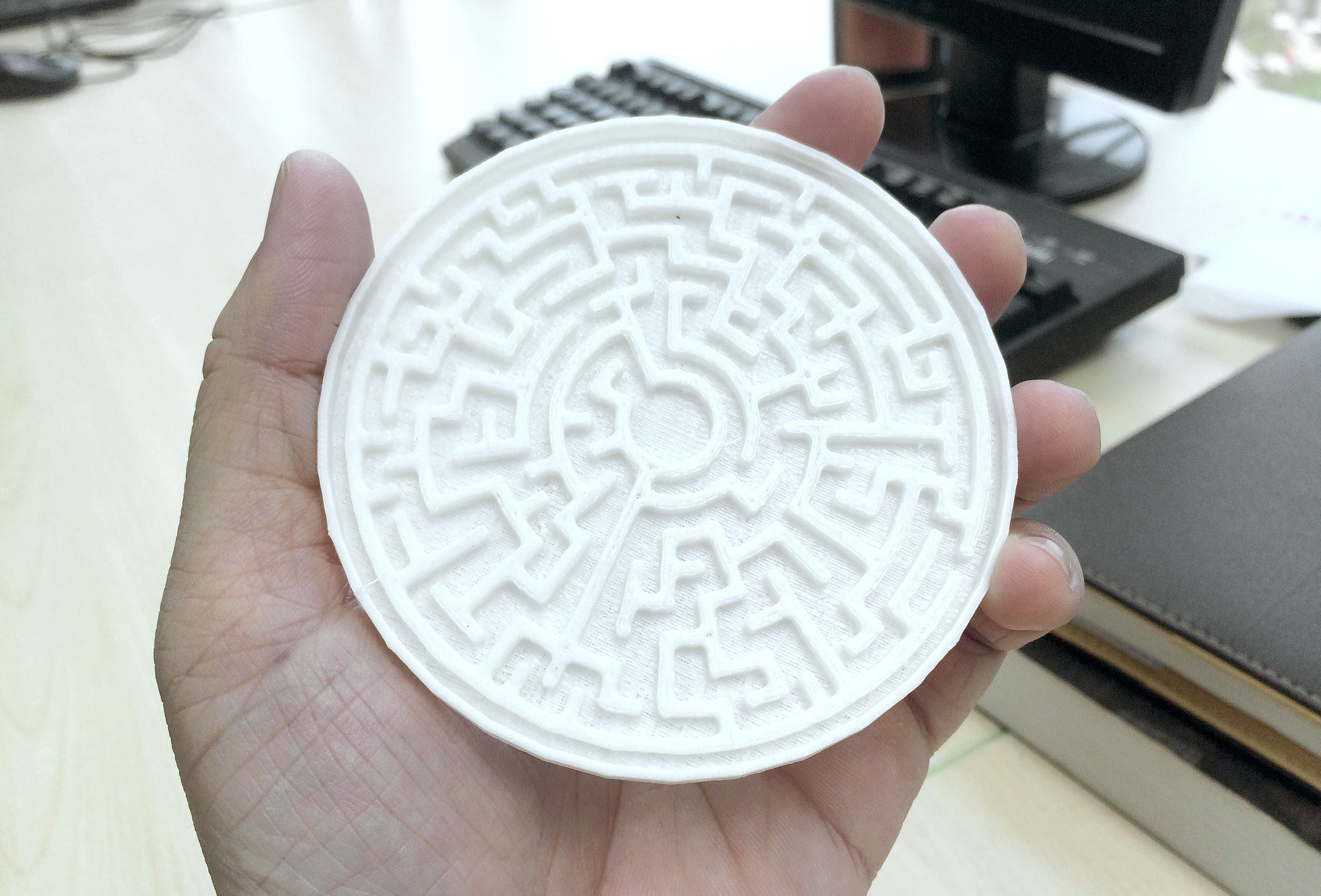 Maze Coaster free 3D model 3D printable | CGTrader