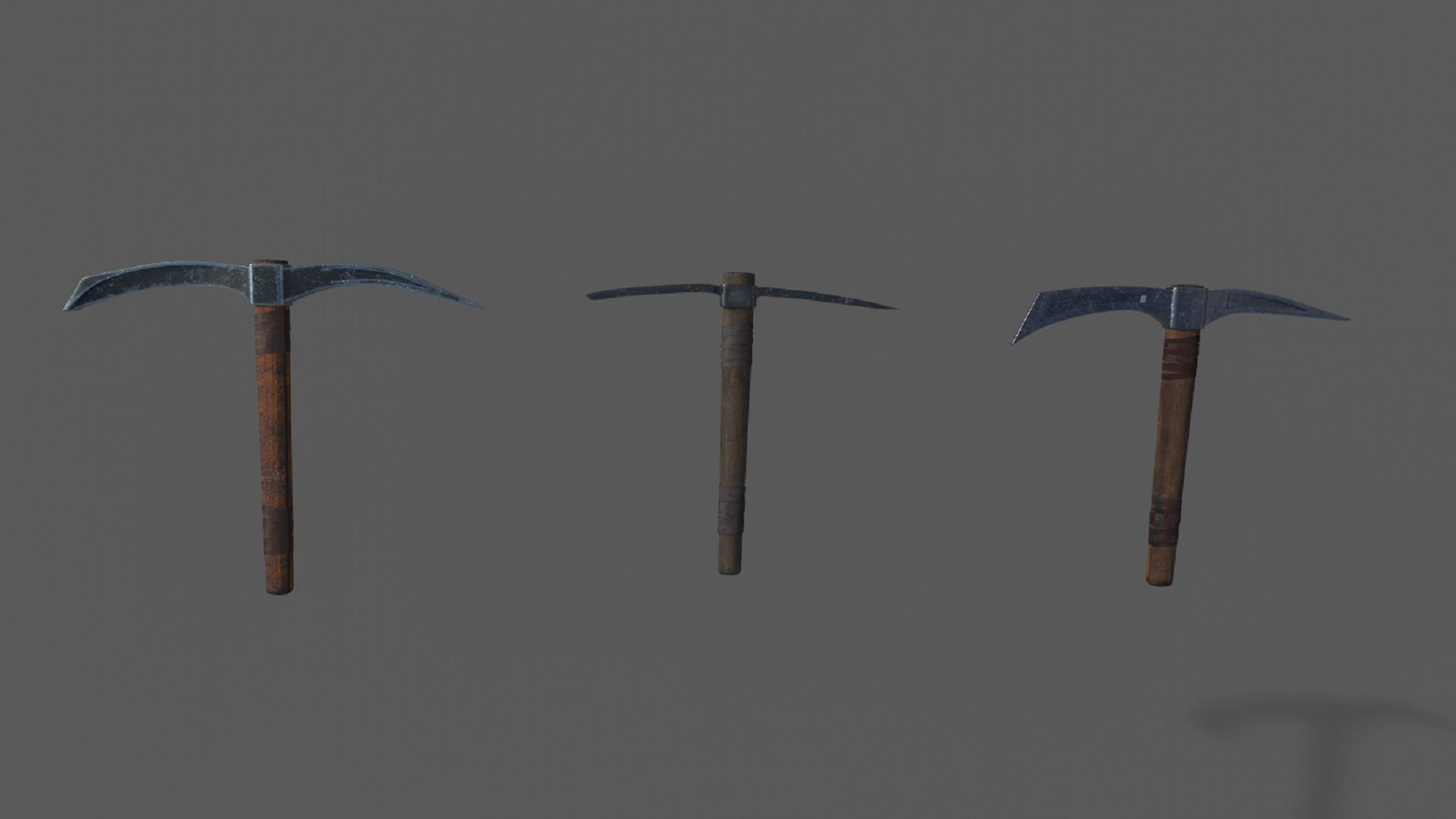 3D model Pickaxe tool of labor PBR low-poly 3D model VR / AR / low-poly ...