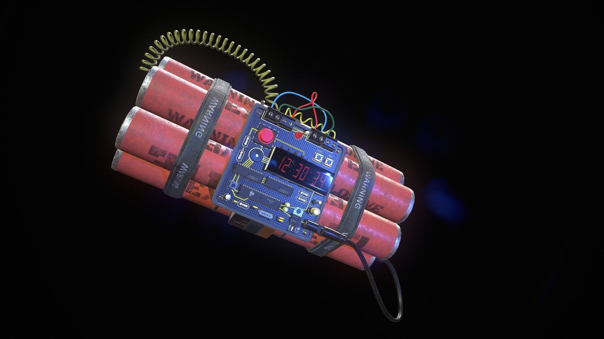 Video game bomb 3D model | CGTrader