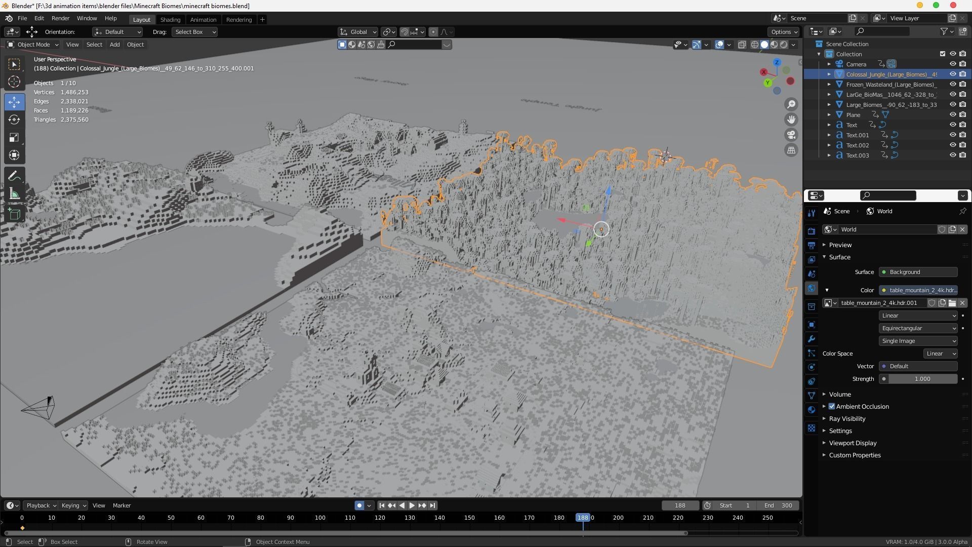 Minecraft Biomes Village Snowy Village Jungle temple Beach free 3D ...