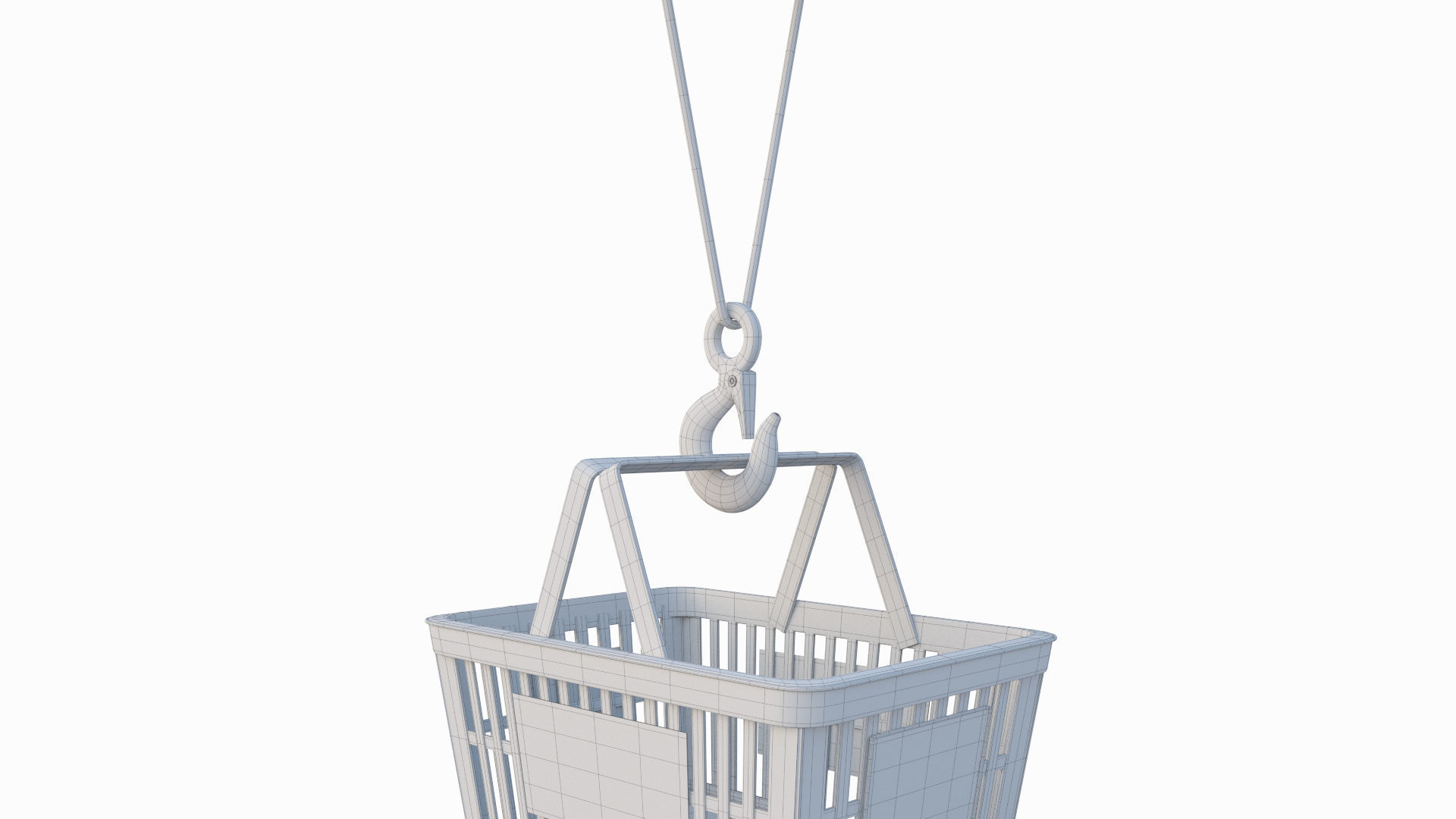 Drone carrying shopping basket 3D model rigged | CGTrader