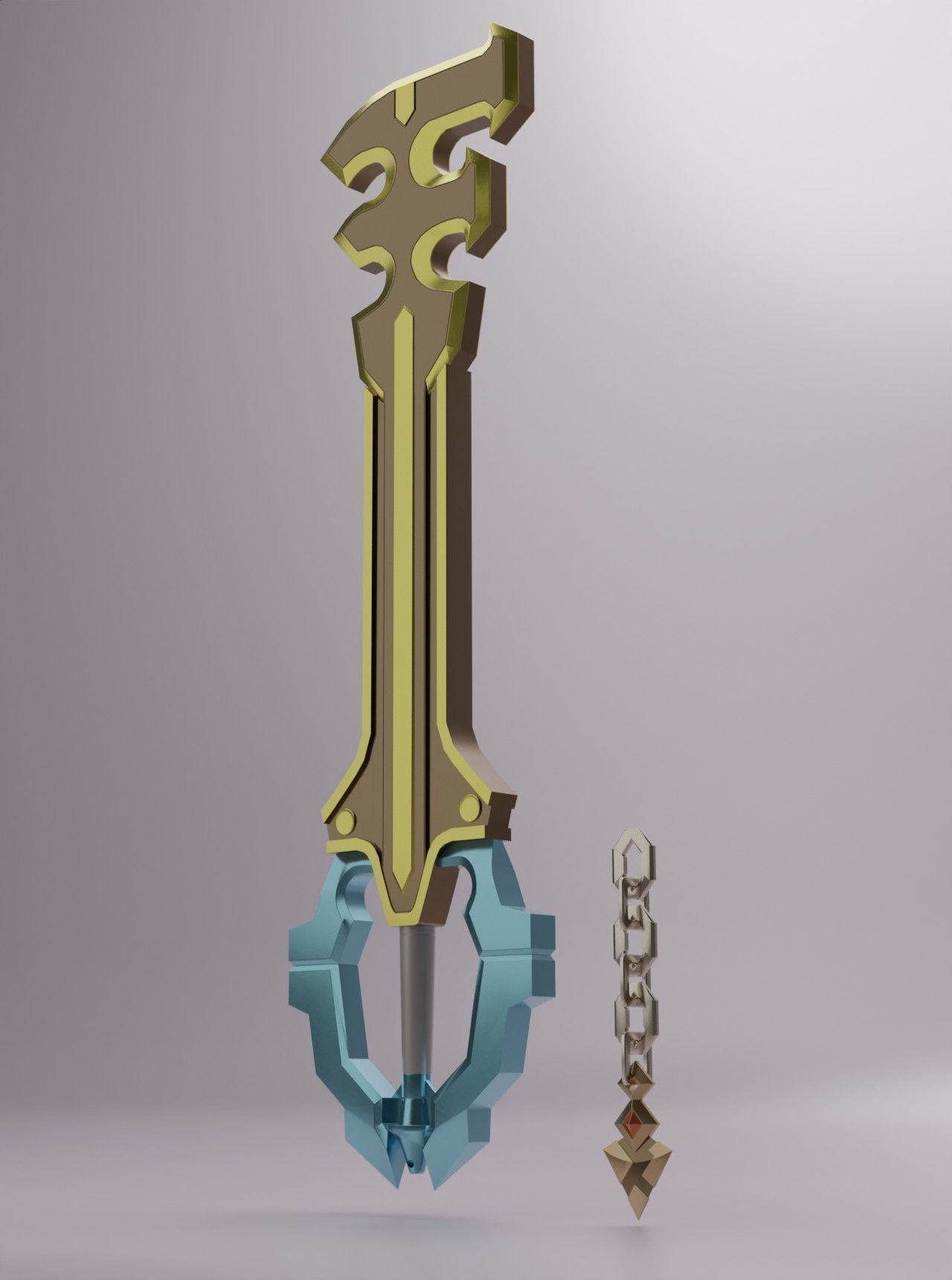 Full Keyblade Armor Terra with Keyblade 3D model | CGTrader