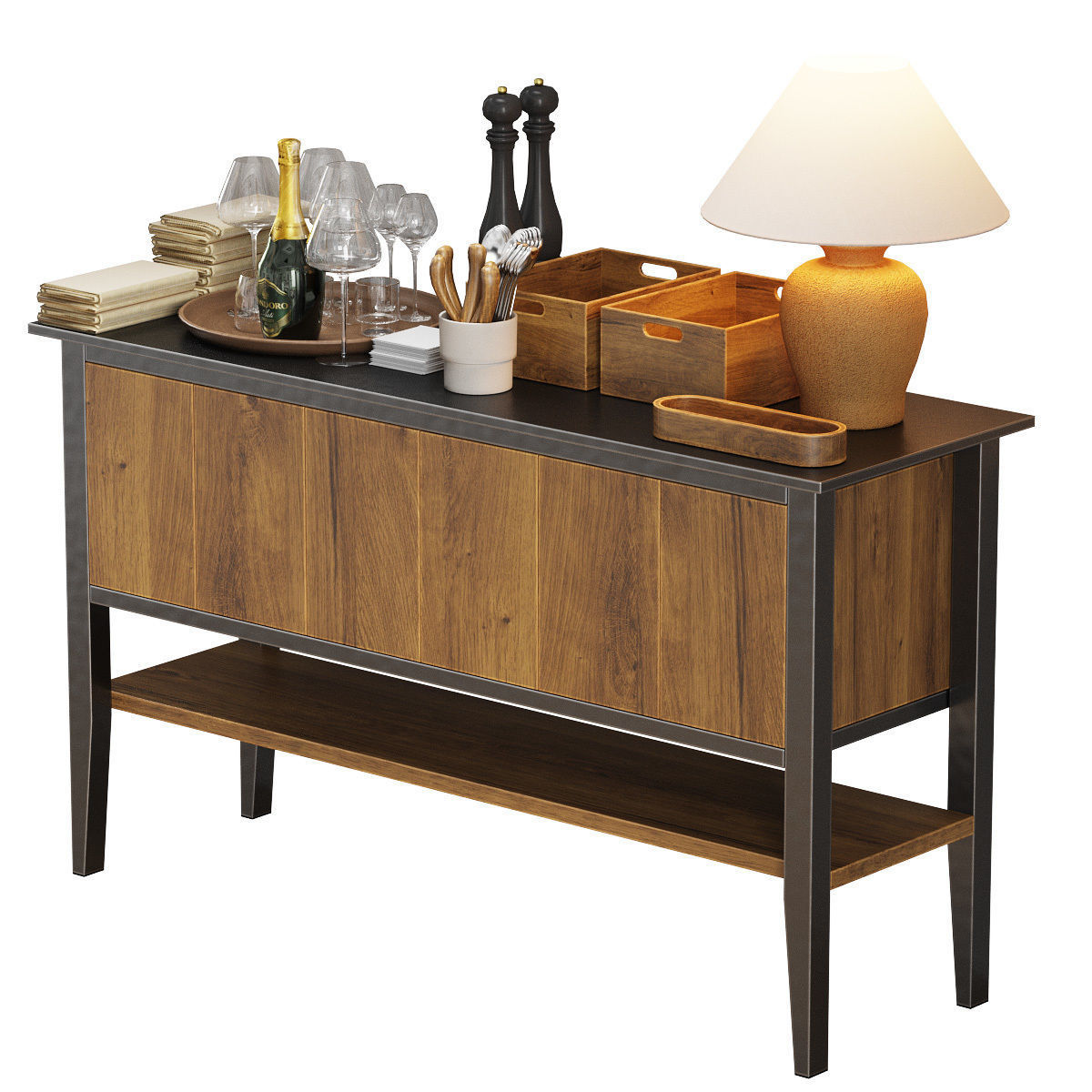 Waiter station for restaurant or cafe with items 3D model | CGTrader