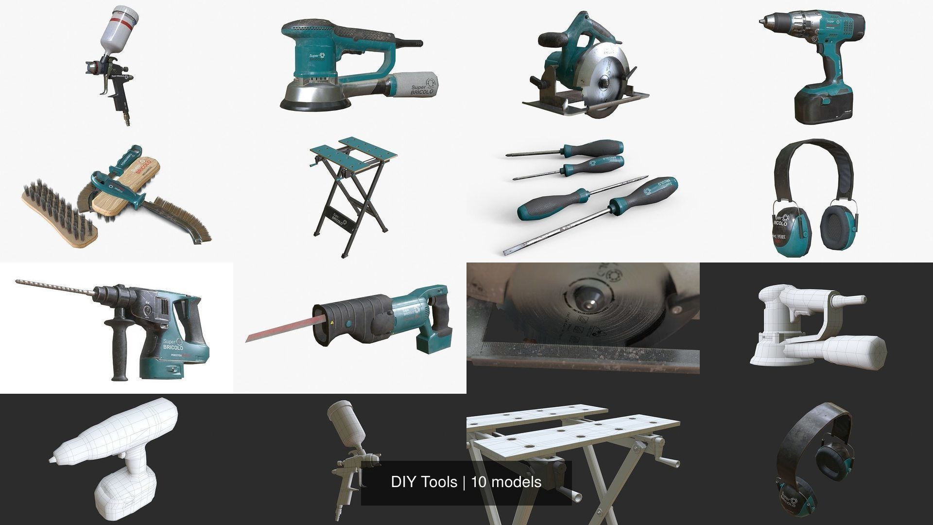 3D Model Collection DIY Tools VR / AR / low-poly | CGTrader