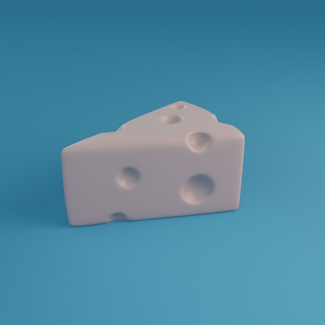 3D model Cartoon cheese VR / AR / low-poly | CGTrader