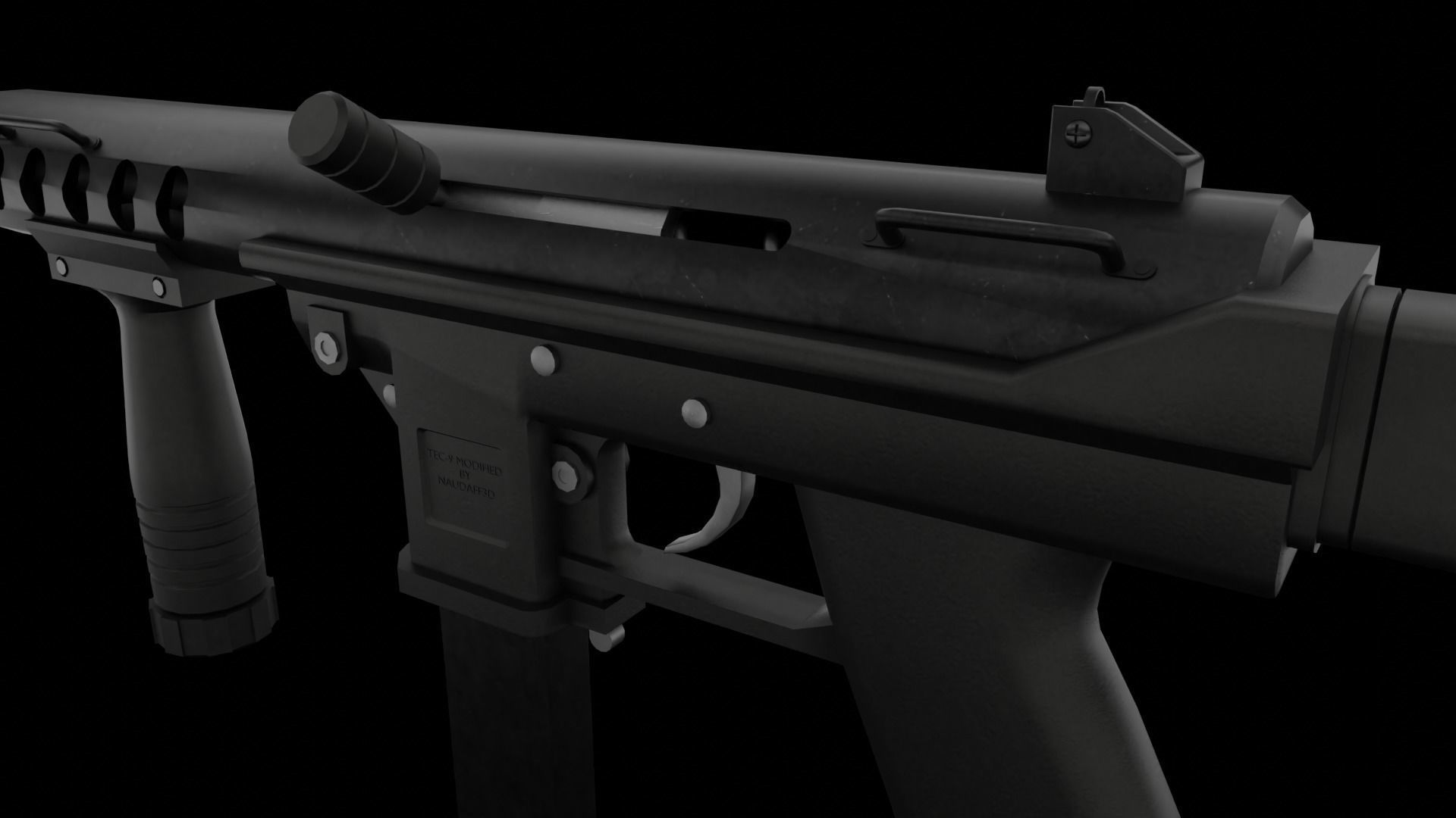 Tec-9 Modified 3D model | CGTrader
