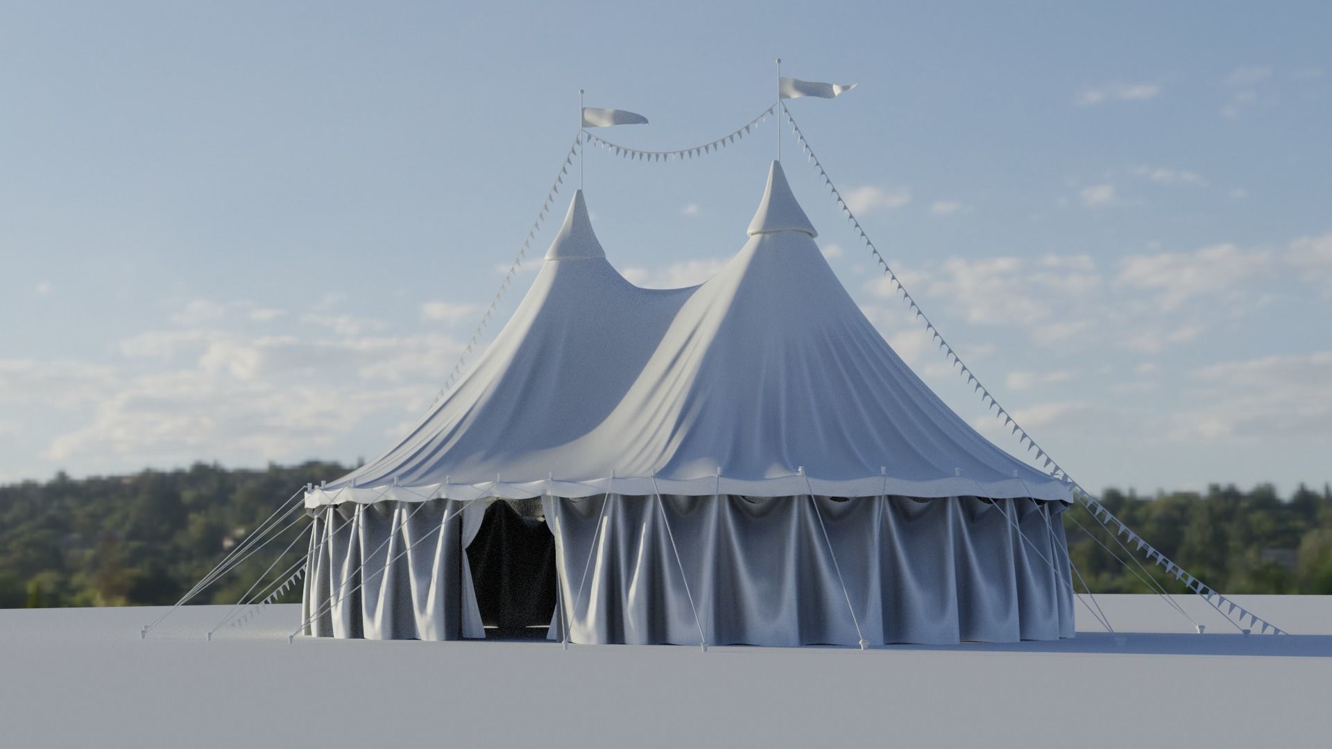 circus tent 3D model | CGTrader