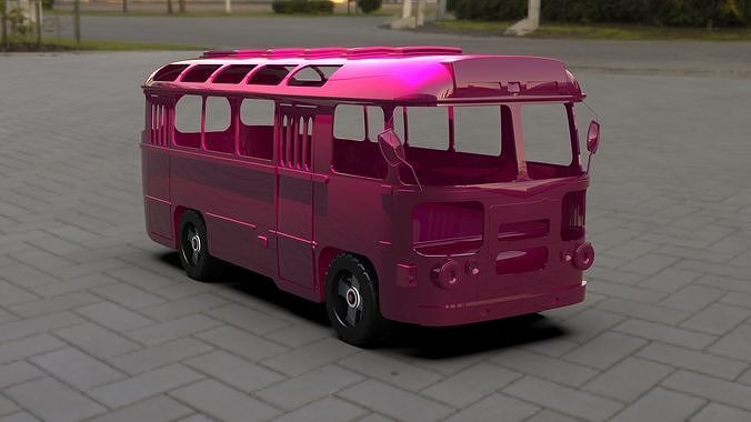 Bus PAZ 672 3D model 3D printable | CGTrader