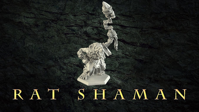 Rat shaman 3D model 3D printable | CGTrader
