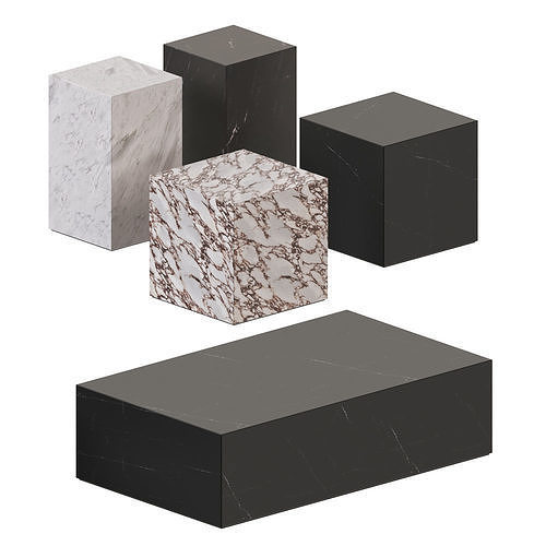 Plinth Coffee Tables By Menu 3D model | CGTrader