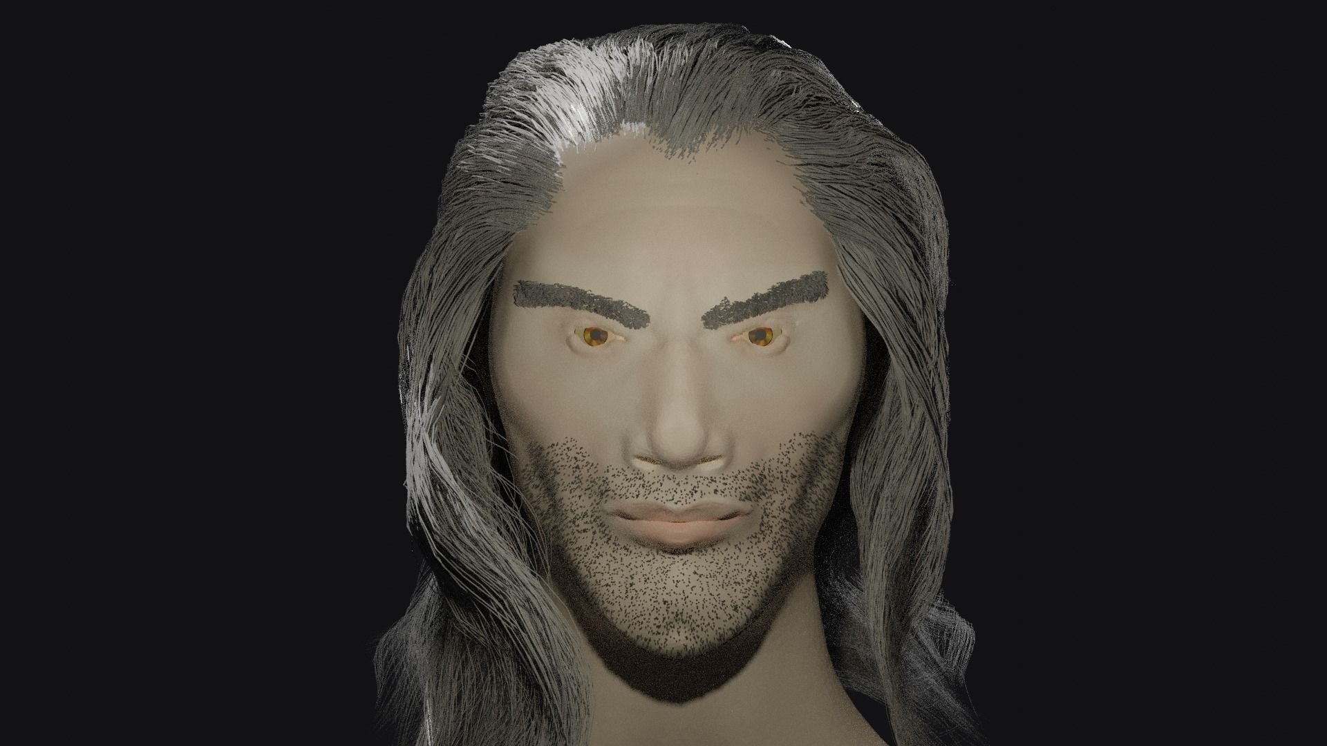 The Witcher character head model free 3D model | CGTrader