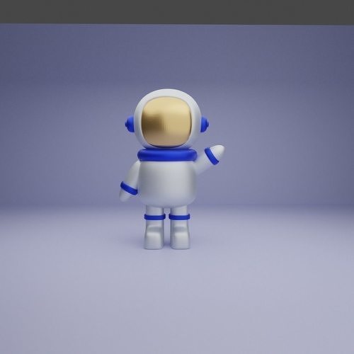 3D model Cartoon astronaut model VR / AR / low-poly | CGTrader