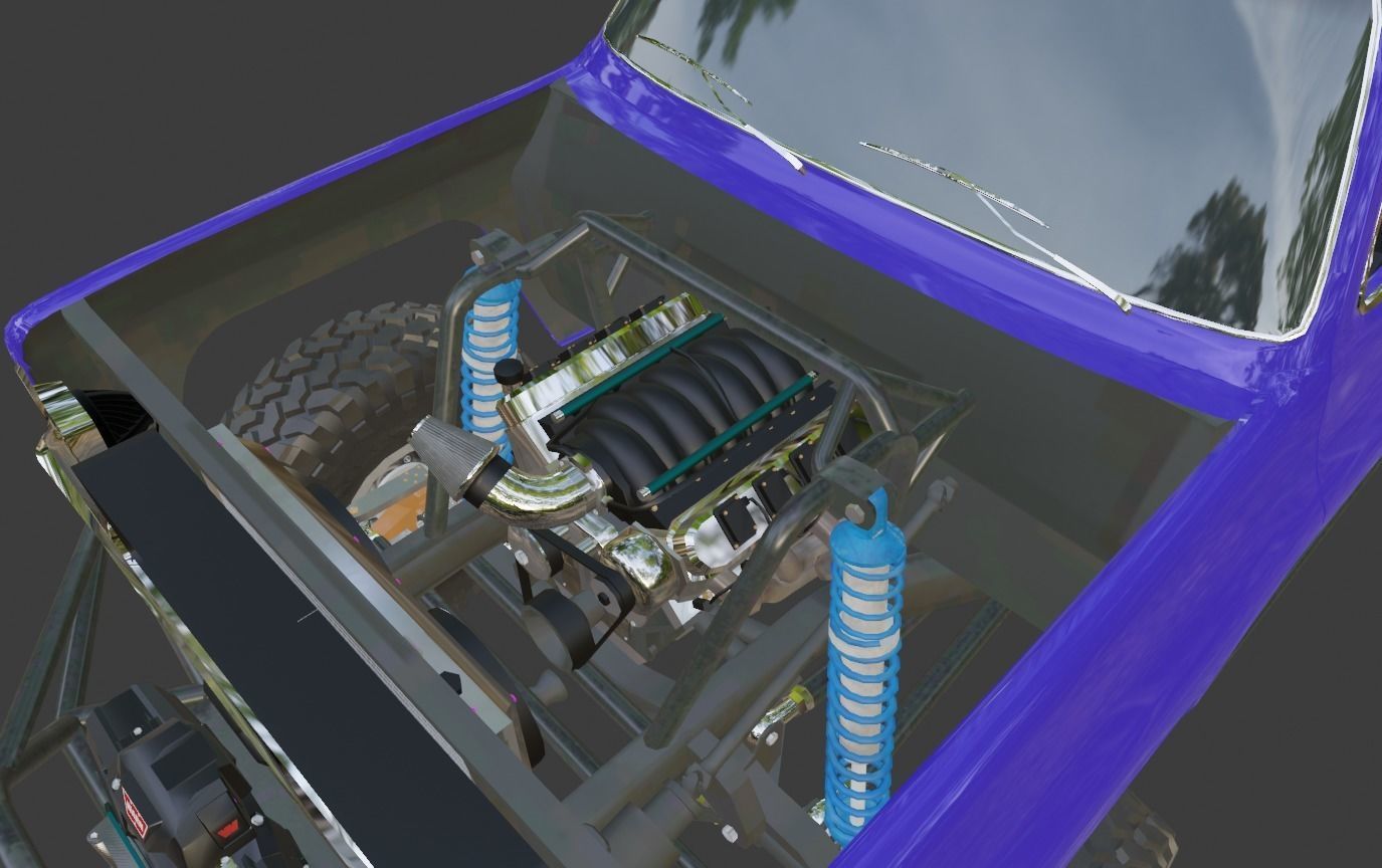 3D model Chevy Squarebody Rock Crawler VR / AR / low-poly | CGTrader