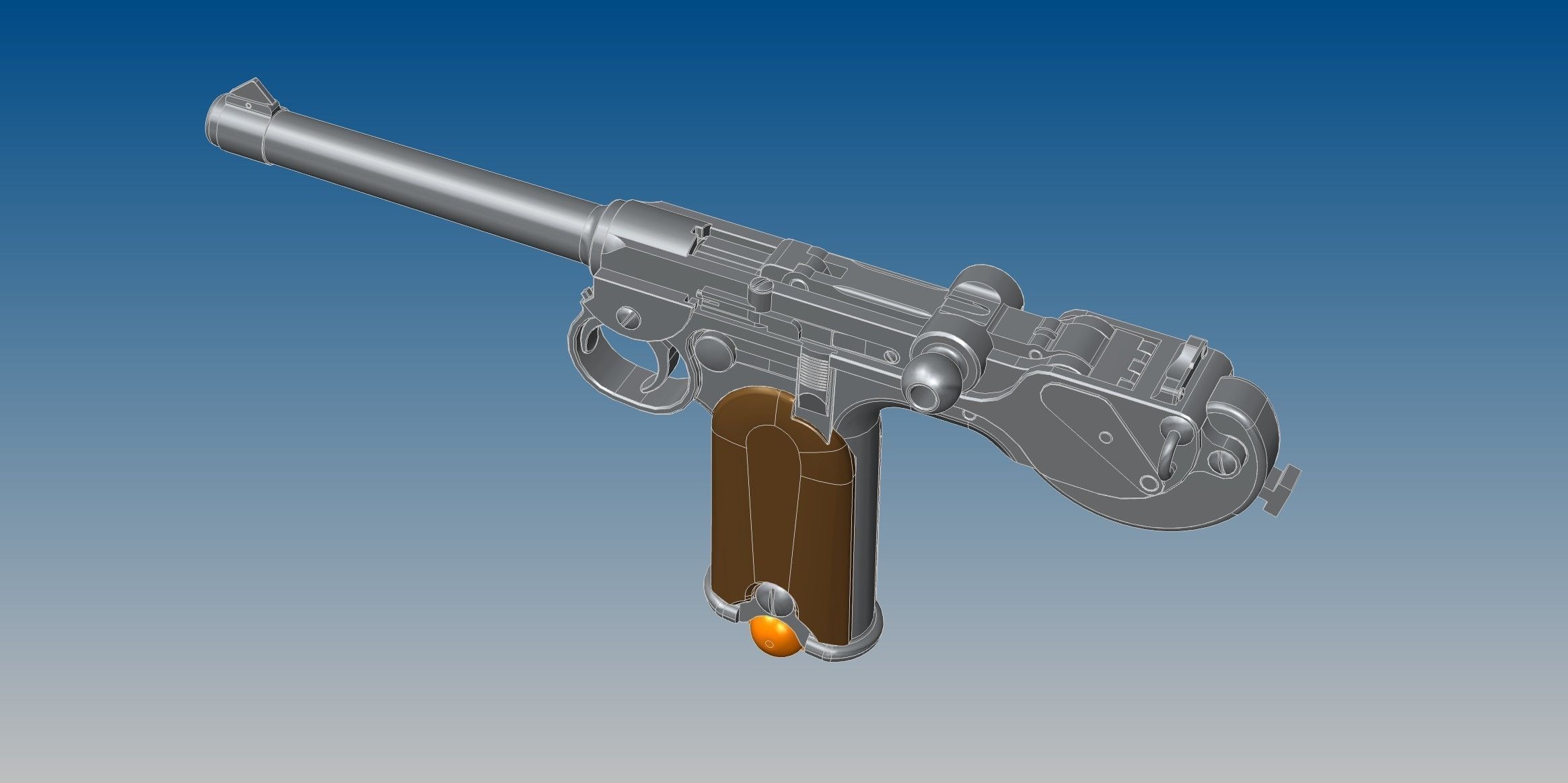 Borchardt C93 3D model | CGTrader