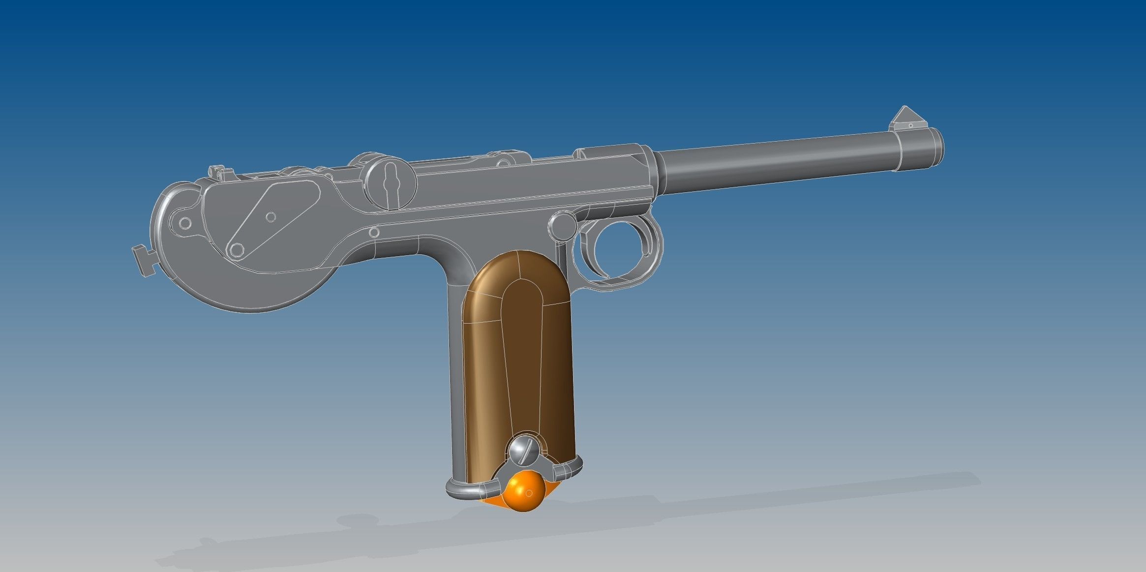 Borchardt C93 3D model | CGTrader