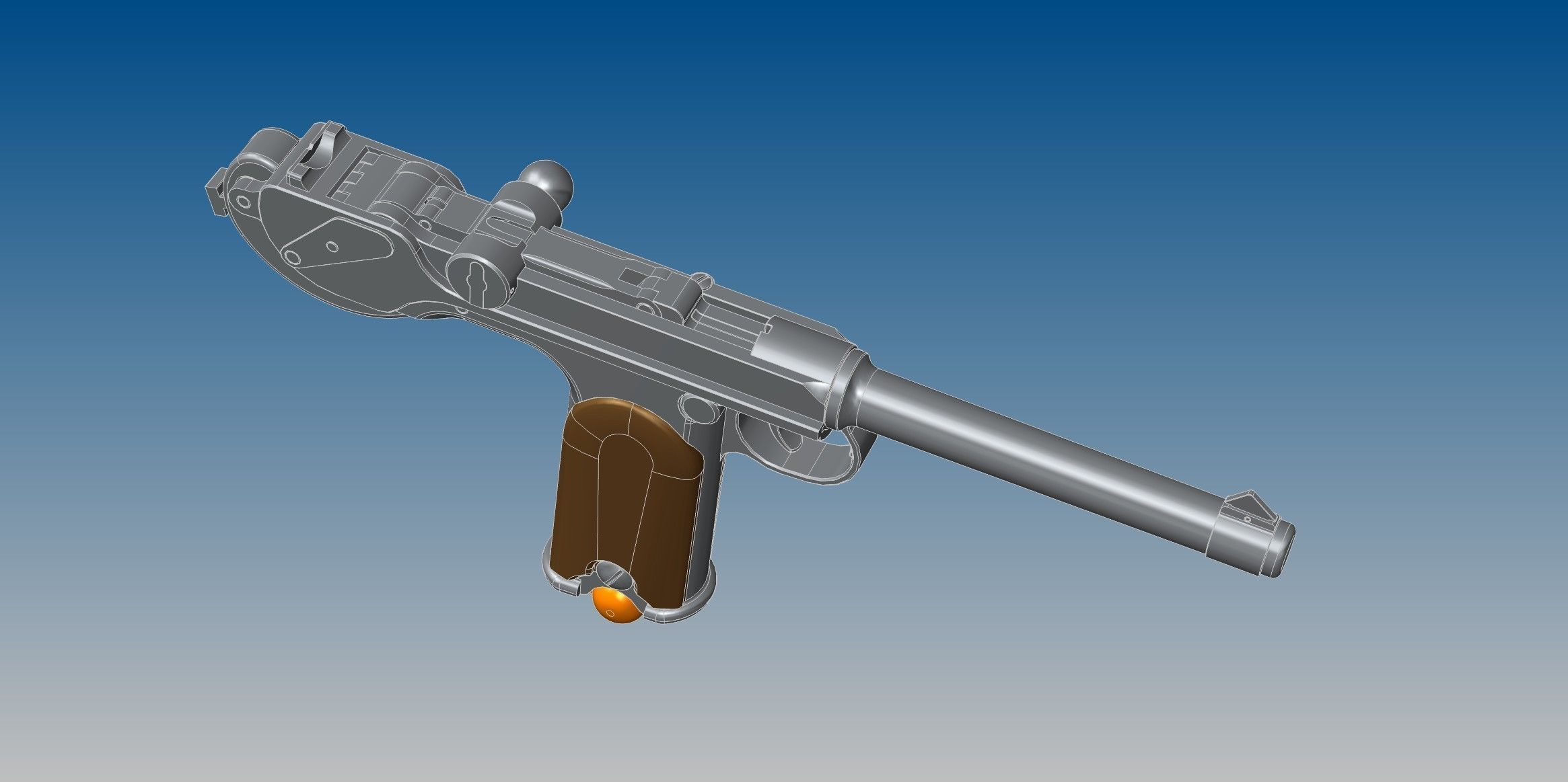 Borchardt C93 3D model | CGTrader