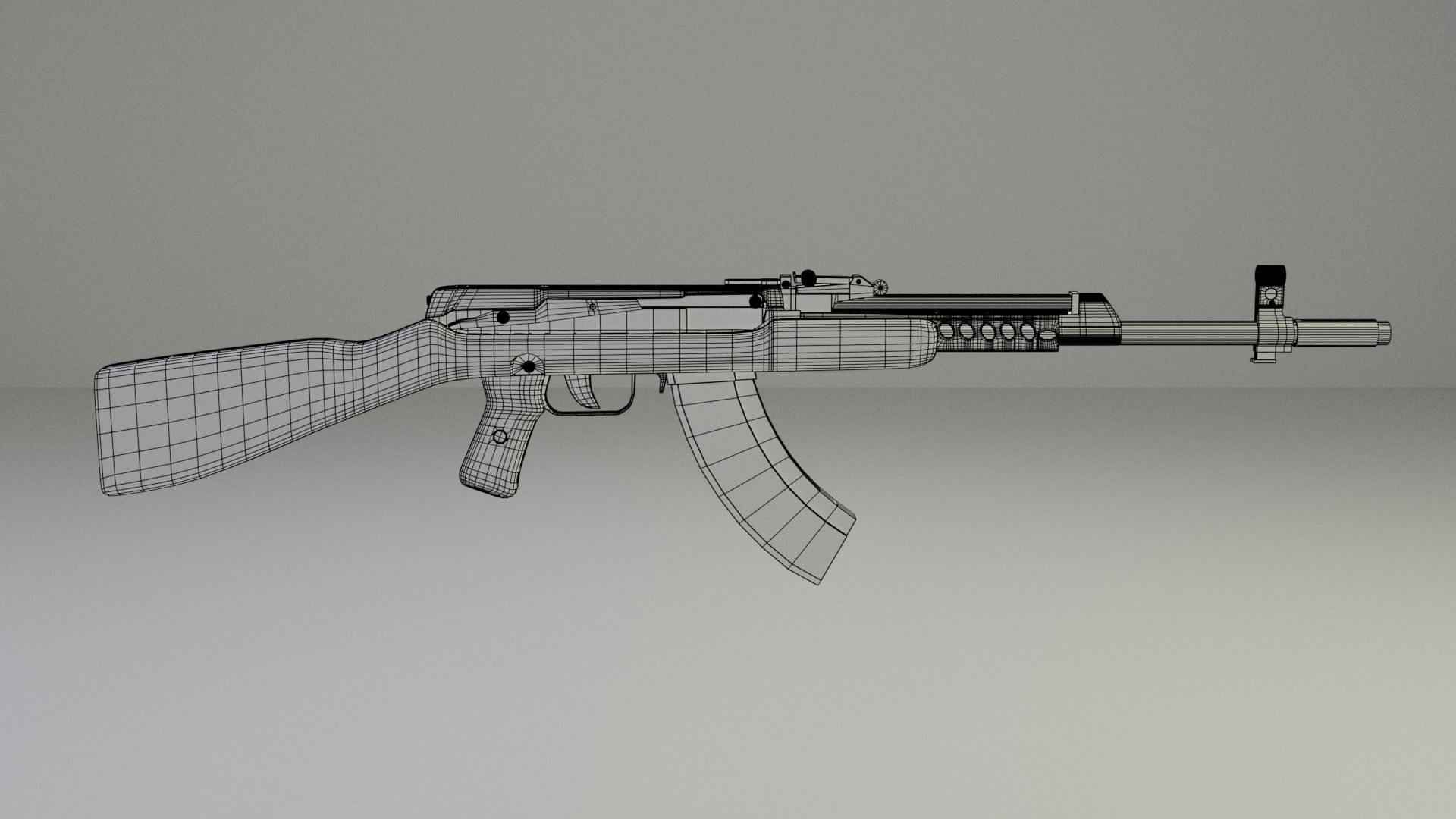 3D model Sudaev AS-44 VR / AR / low-poly | CGTrader