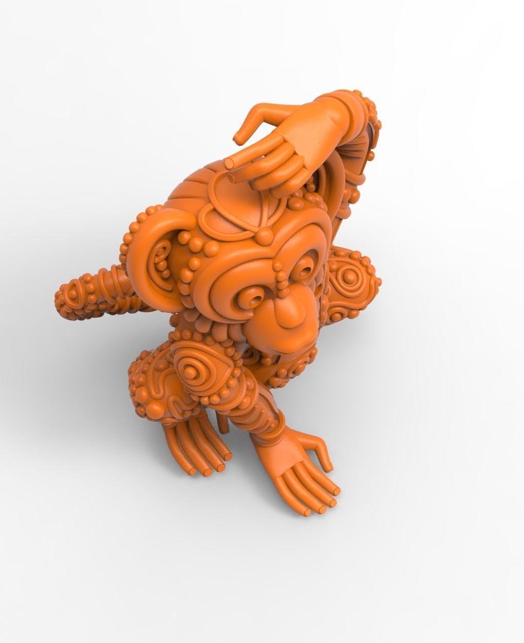 Monkey 3D print model 3D model 3D printable | CGTrader
