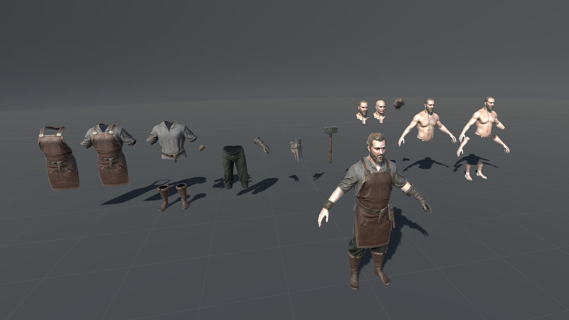 Male NPC pack 3D Model Collection | CGTrader