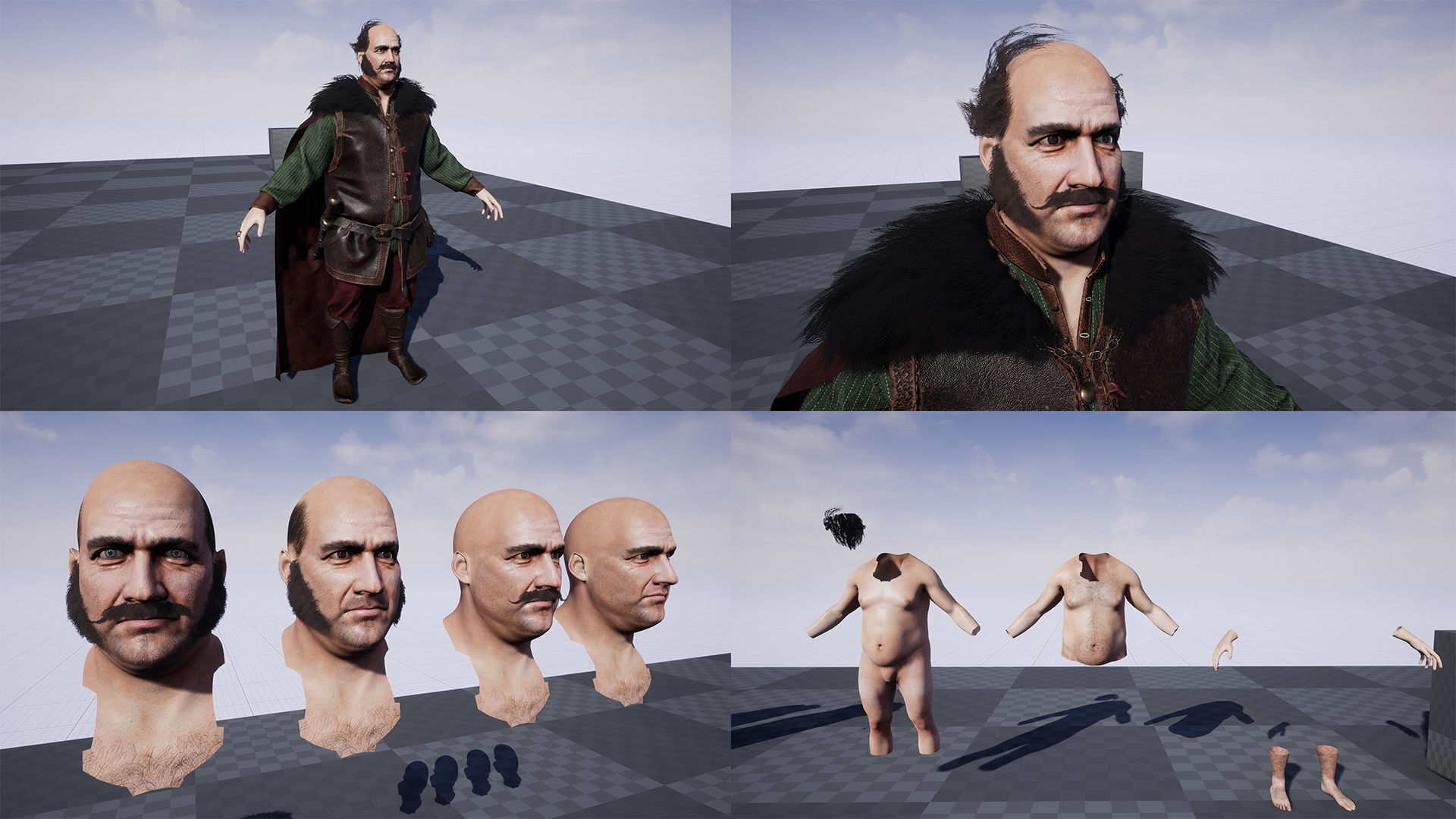 Male NPC pack 3D Model Collection | CGTrader