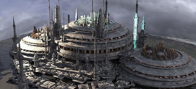 Cloning facility moon base kit bash 3D model | CGTrader