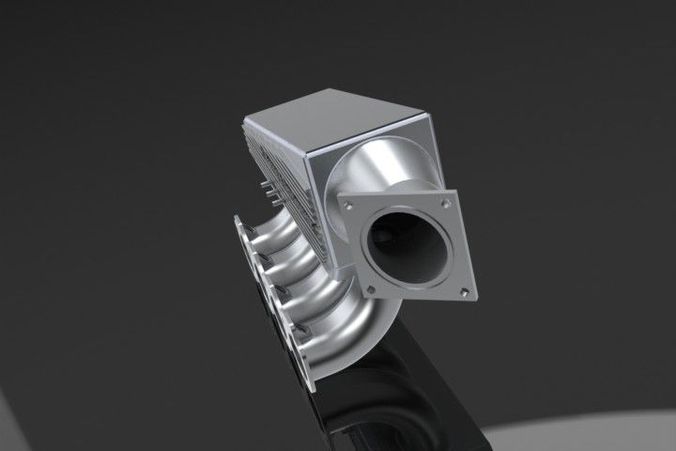Intake manifold free 3D model | CGTrader