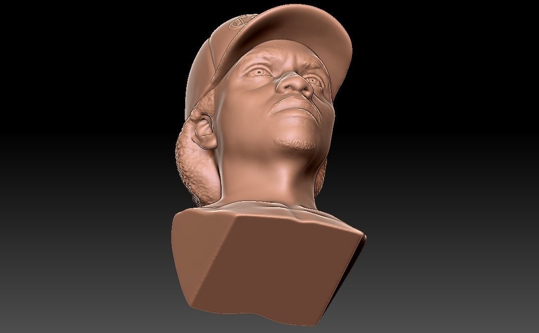 Eazy-E bust for 3D printing 3D model 3D printable | CGTrader