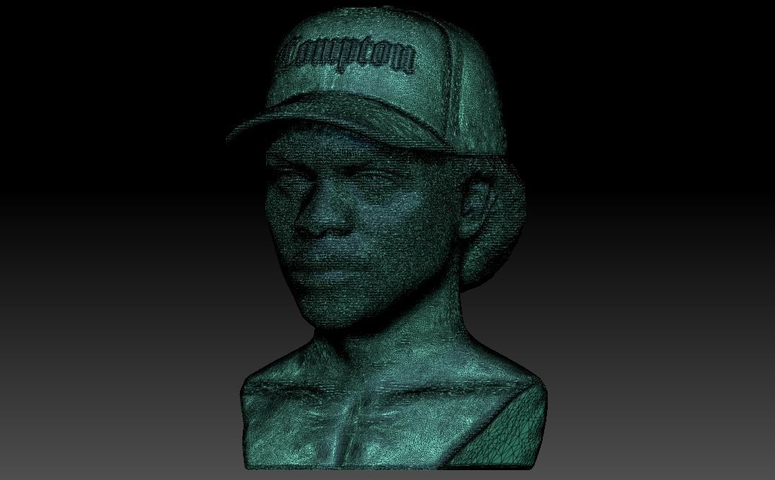 Eazy-E bust for 3D printing 3D model 3D printable | CGTrader