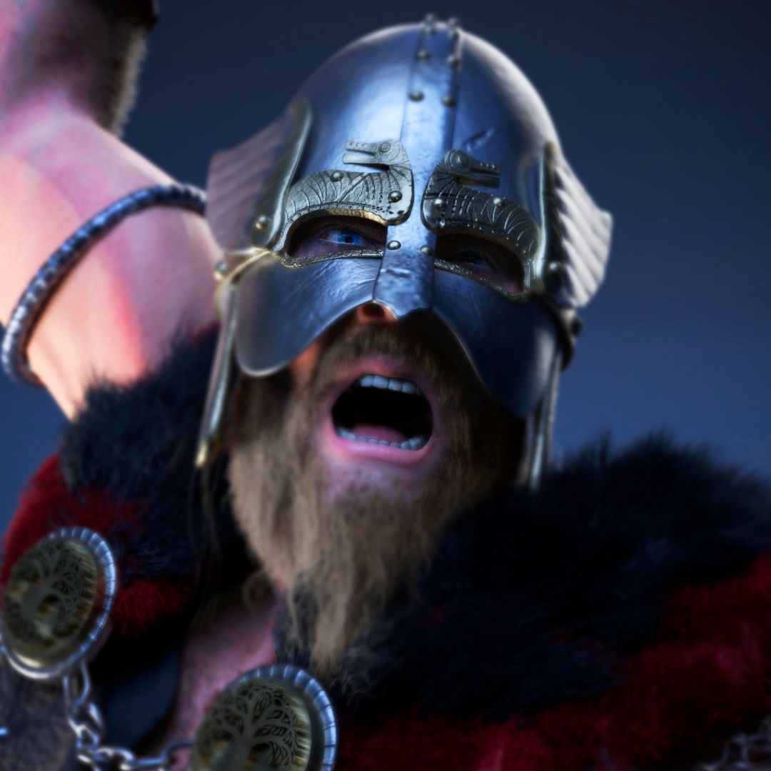 Viking Thor 3D model rigged | CGTrader