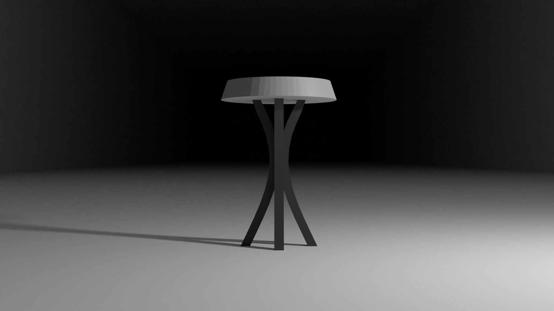 3D model Low Poly Bar Stool Ver 2 VR / AR / low-poly | CGTrader