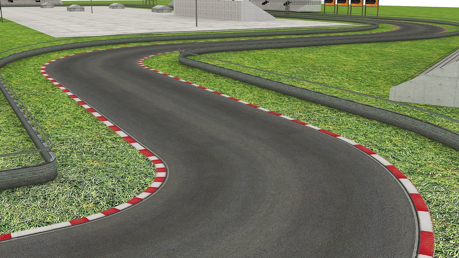 3D model Race Track Modular Kit for Game and Big Projects unitypackage ...