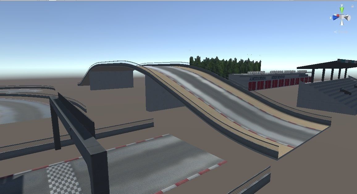 3D model Race Track Modular Kit for Game and Big Projects unitypackage ...