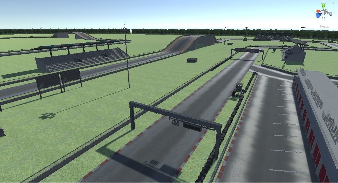3D model Race Track Modular Kit for Game and Big Projects unitypackage ...
