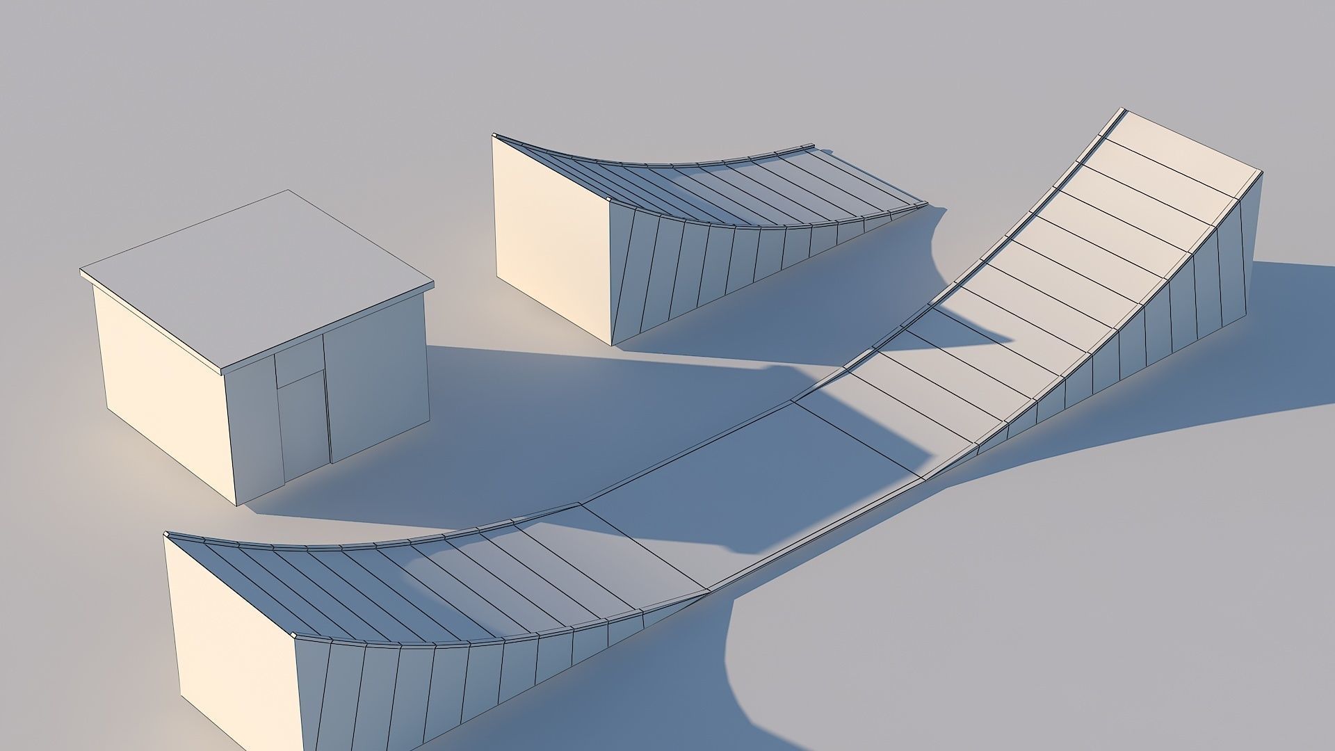 3D model Street Ramp and Stunt Equipment VR / AR / low-poly | CGTrader