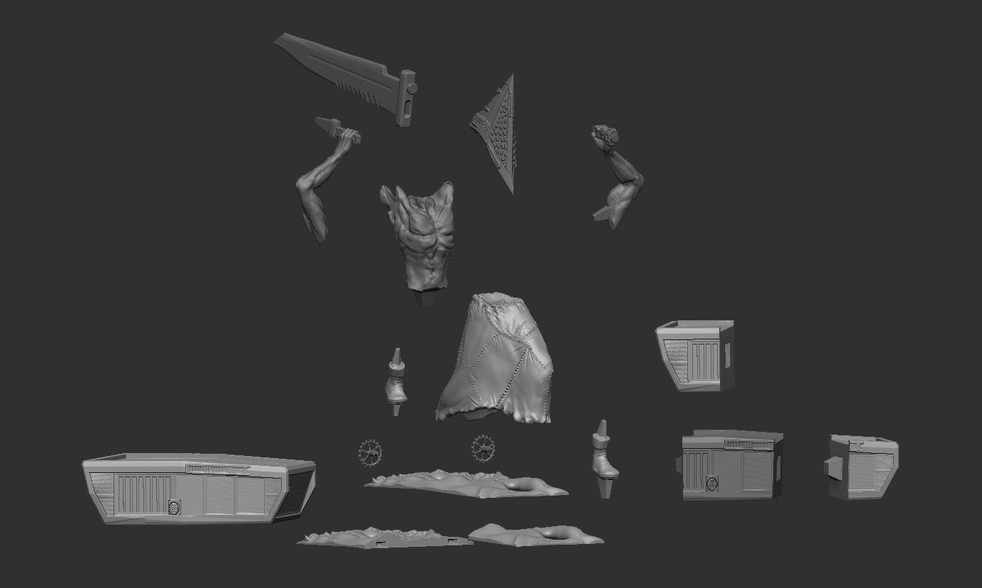 Pyramid Head Silent hill figure and Miniature 3D model 3D printable ...
