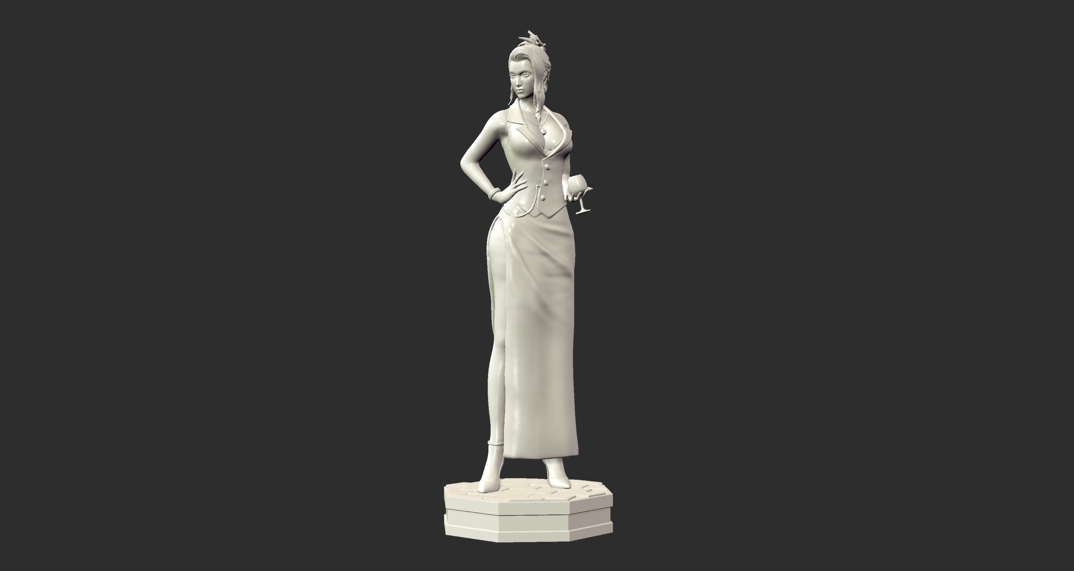 Scarlet - Final Fantasy 7 3D Print Figure 3D model 3D printable | CGTrader