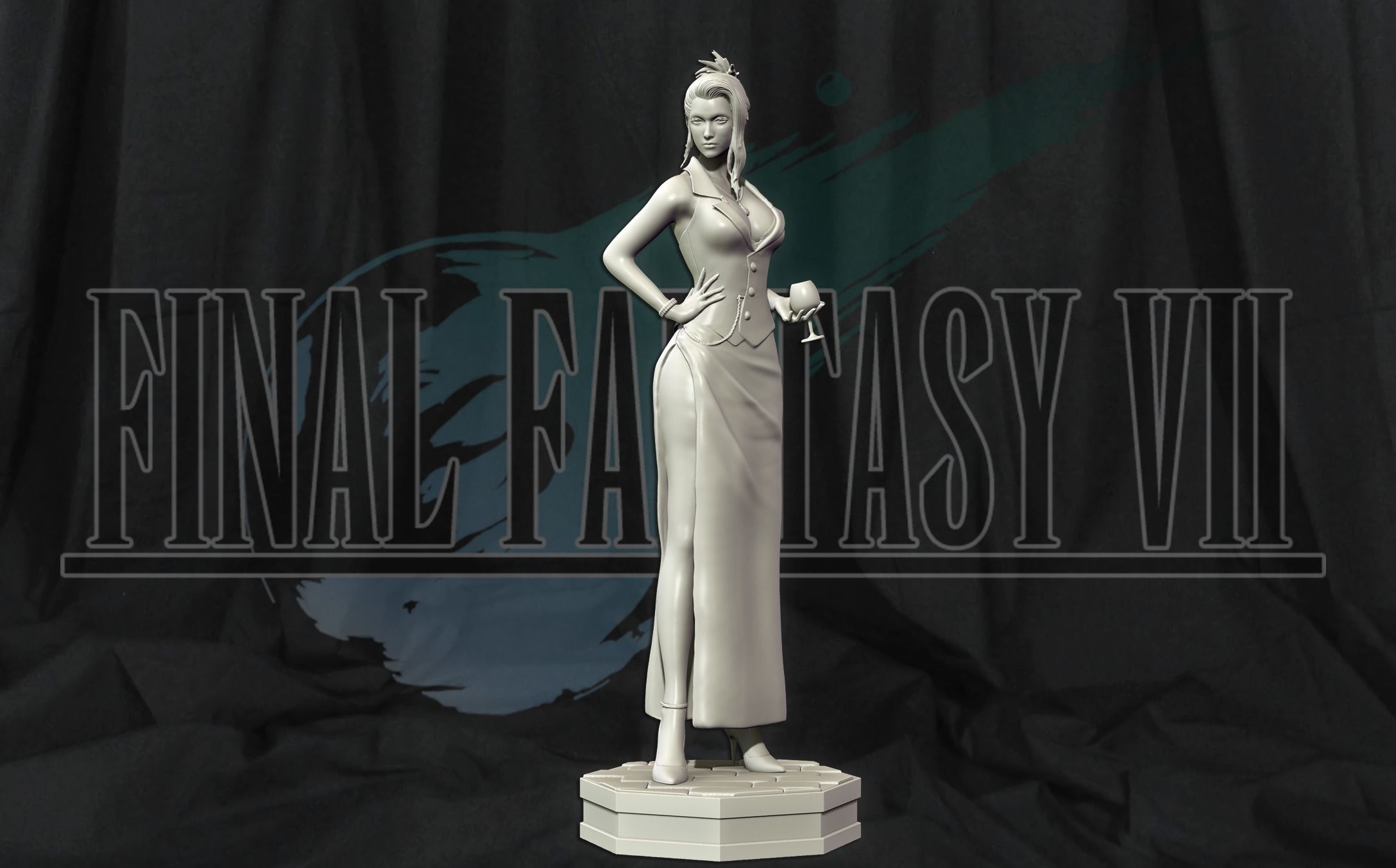 Scarlet - Final Fantasy 7 3D Print Figure 3D model 3D printable | CGTrader