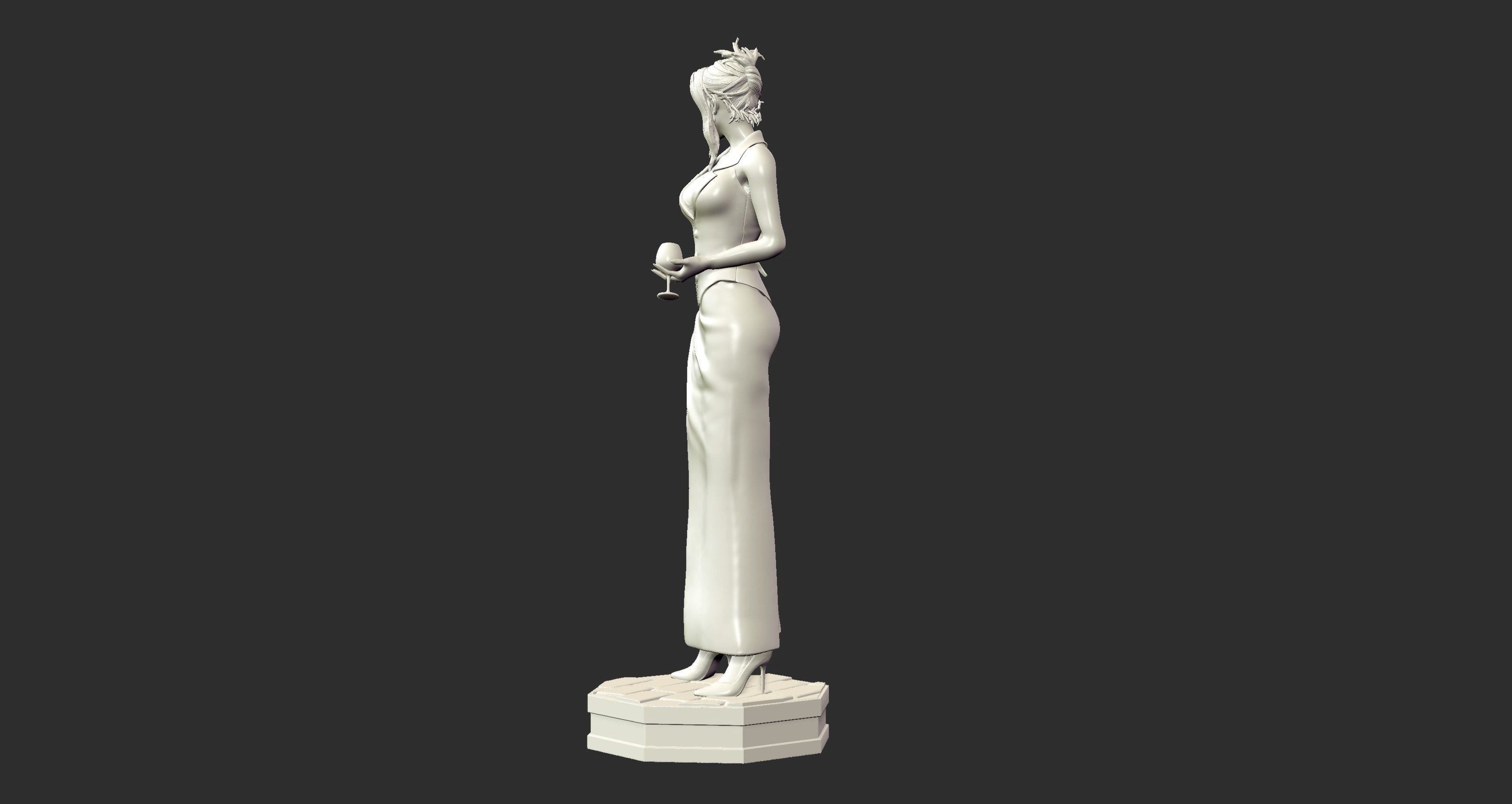 Scarlet - Final Fantasy 7 3D Print Figure 3D model 3D printable | CGTrader