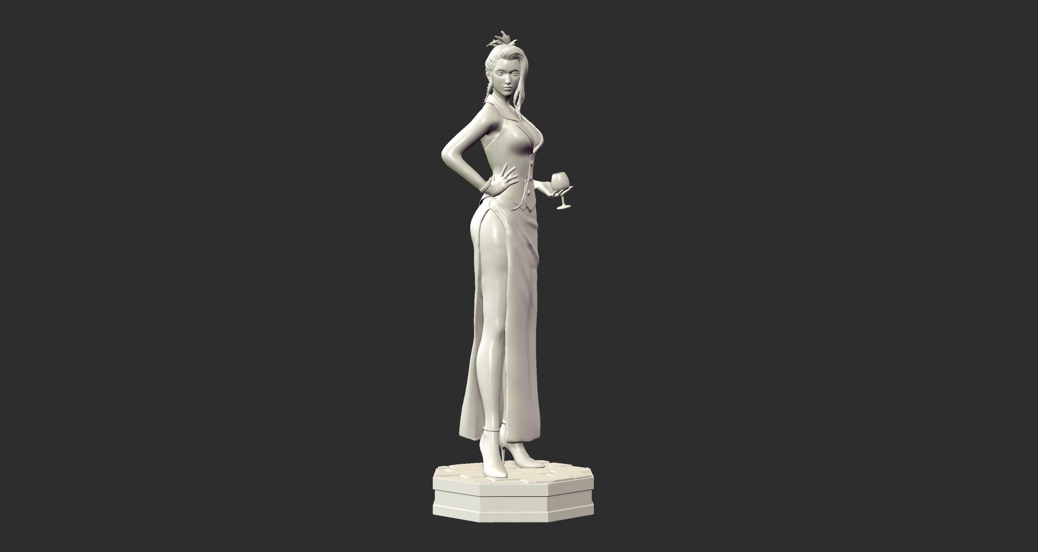 Scarlet - Final Fantasy 7 3D Print Figure 3D model 3D printable | CGTrader