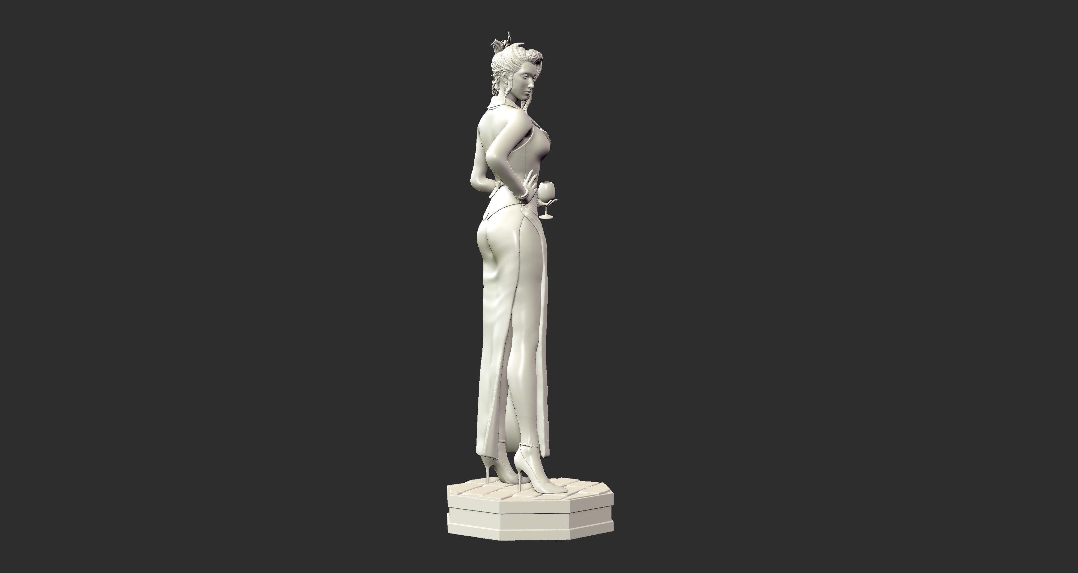 Scarlet - Final Fantasy 7 3D Print Figure 3D model 3D printable | CGTrader