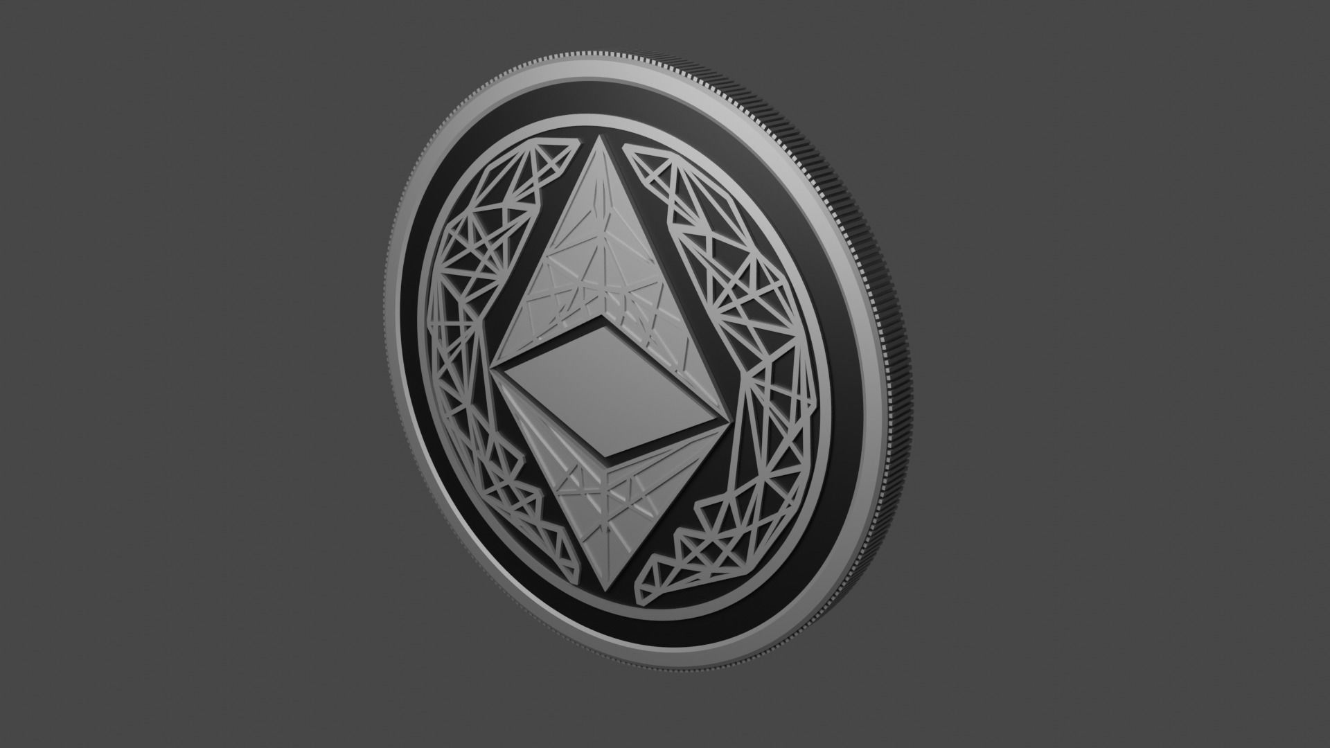 Ethereum coin 3D model 3D model | CGTrader
