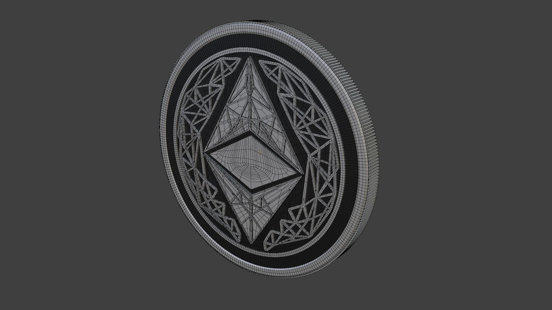 Ethereum coin 3D model 3D model | CGTrader