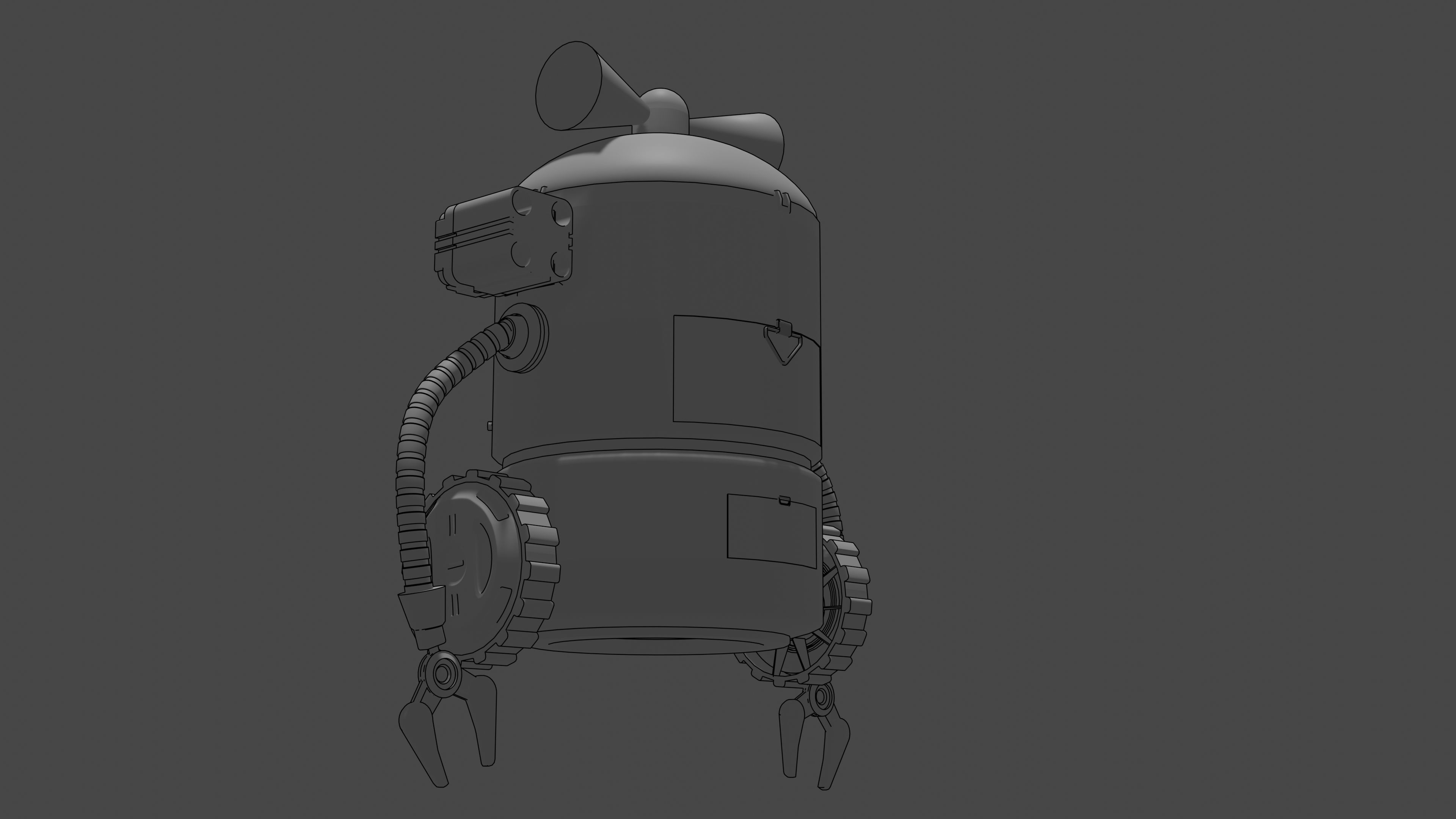 STOP ROBOT 3D model | CGTrader