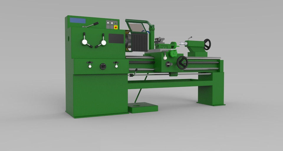 TURNING LATHE free 3D model | CGTrader