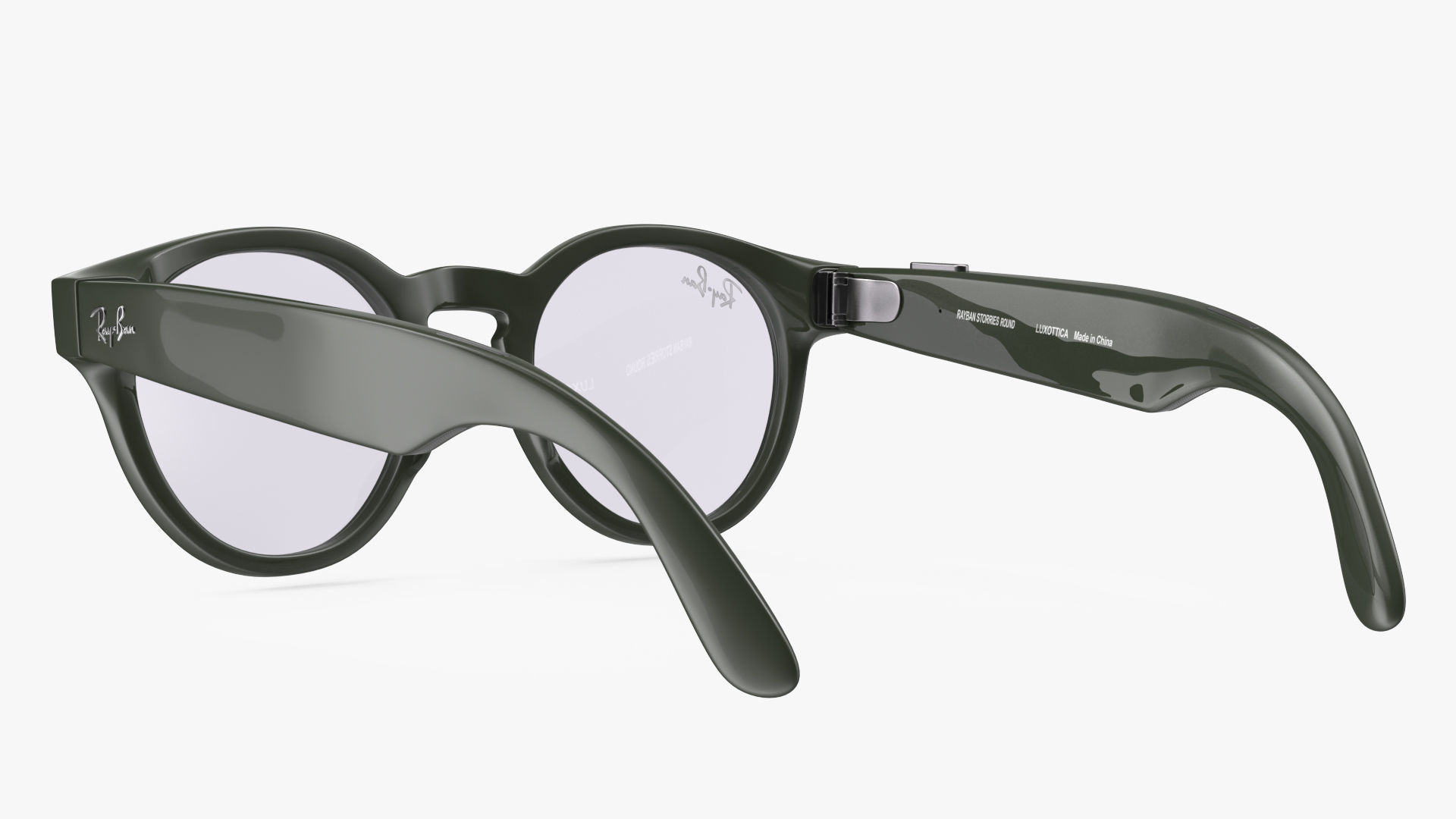 Ray Ban Stories Round Smart Glasses Green 3D model | CGTrader