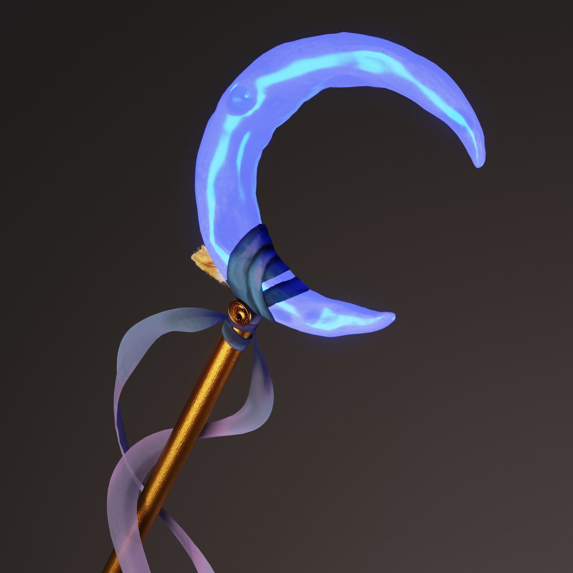 3D model Magic staff VR / AR / low-poly | CGTrader